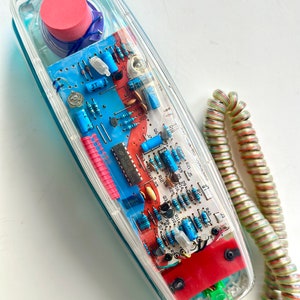 Vintage Clear Transparent 80s Phone Babysitters Club Light up BELLSOUTH ...