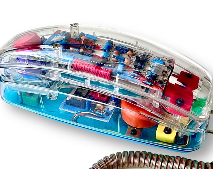 Vintage Clear Transparent 80’s Phone Babysitters Club Light up ...