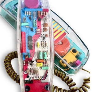 Vintage Clear Transparent 80’s Phone Babysitters Club Light up Unsonic ...