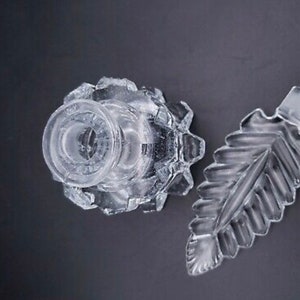 Antique Art Deco Crystal Perfume Bottle Decanter Fan Shaped - Etsy