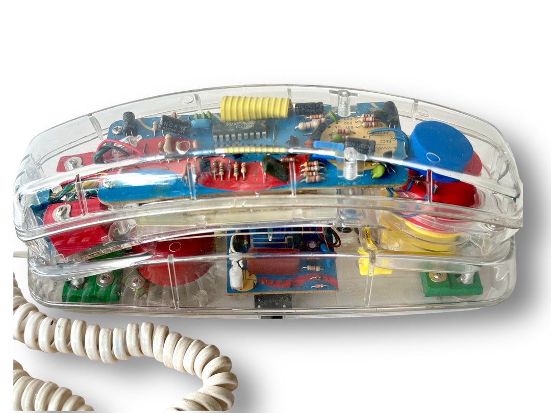 Vintage Clear Transparent 80’s Phone “baby-sitters Club” Style Light-up ...