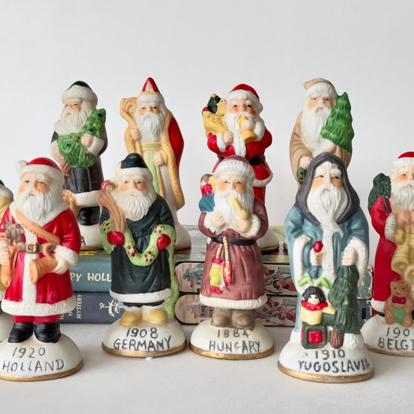 Santas Around the World Figurines - Etsy