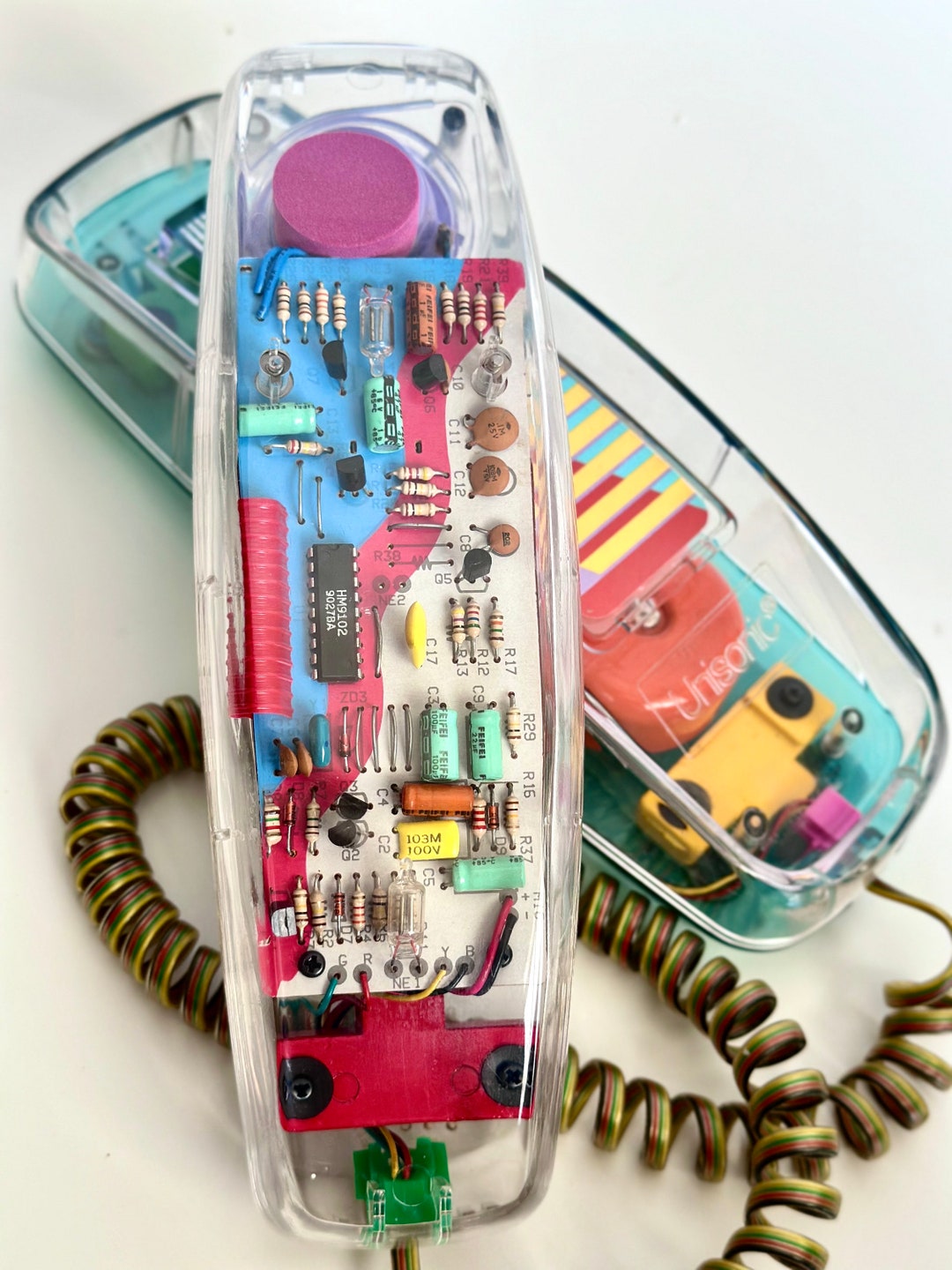 Vintage Clear Transparent 80s Babysitters Club Light up Unisonic Phone ...