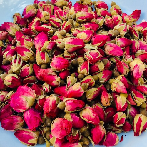 ORGANIC ROSE BUDS Whole 100% Pure & Natural Dried Red Rose - Etsy