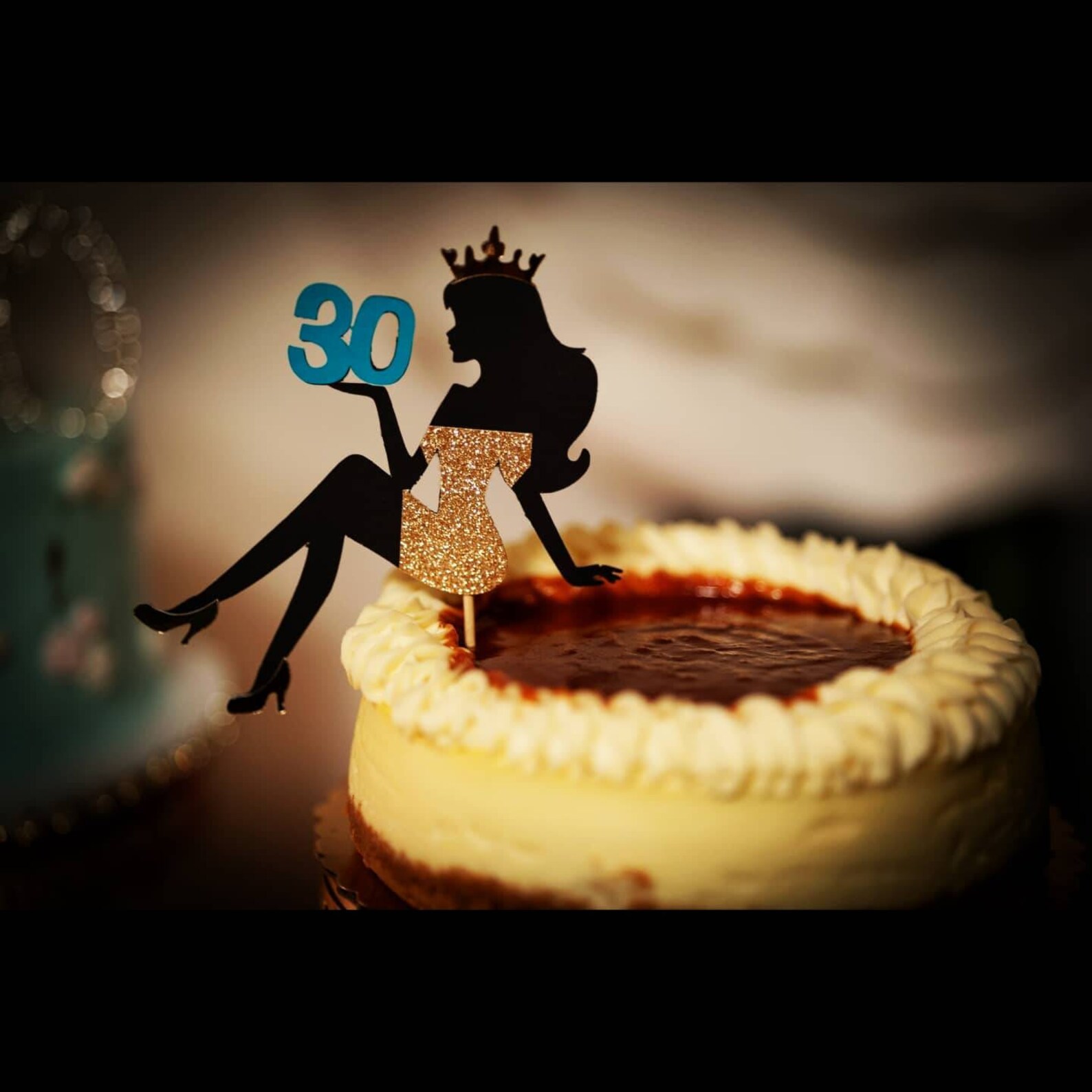 Silhouette Girl Cake Topper | Sitting Lady Cake Topper | GLAM Cake ...