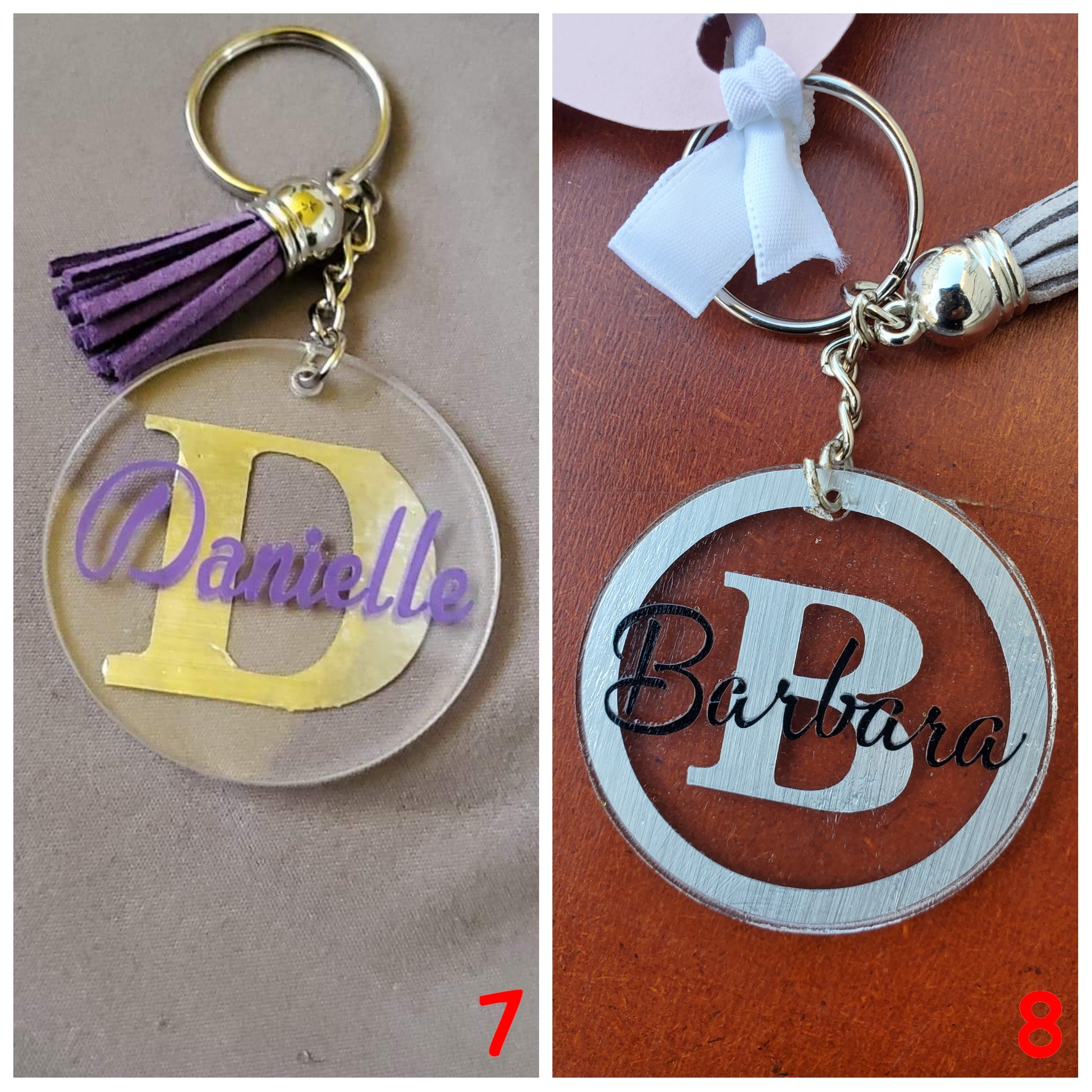 Clear Acrylic Keychain | Personalized Keychain | Customized Keychain ...