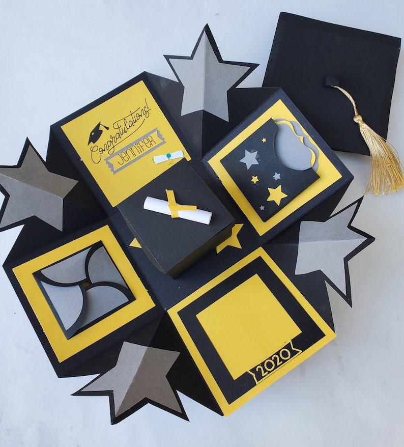 Graduation Explosion Gift Box | Graduation Gift | Graduation Keepsake ...