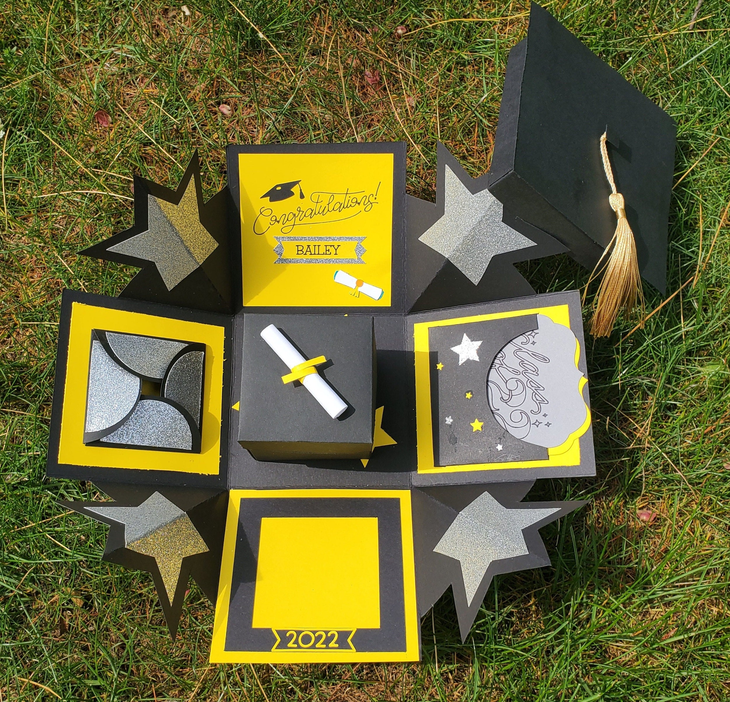 Graduation Explosion Gift Box | Graduation Gift | Graduation Keepsake ...