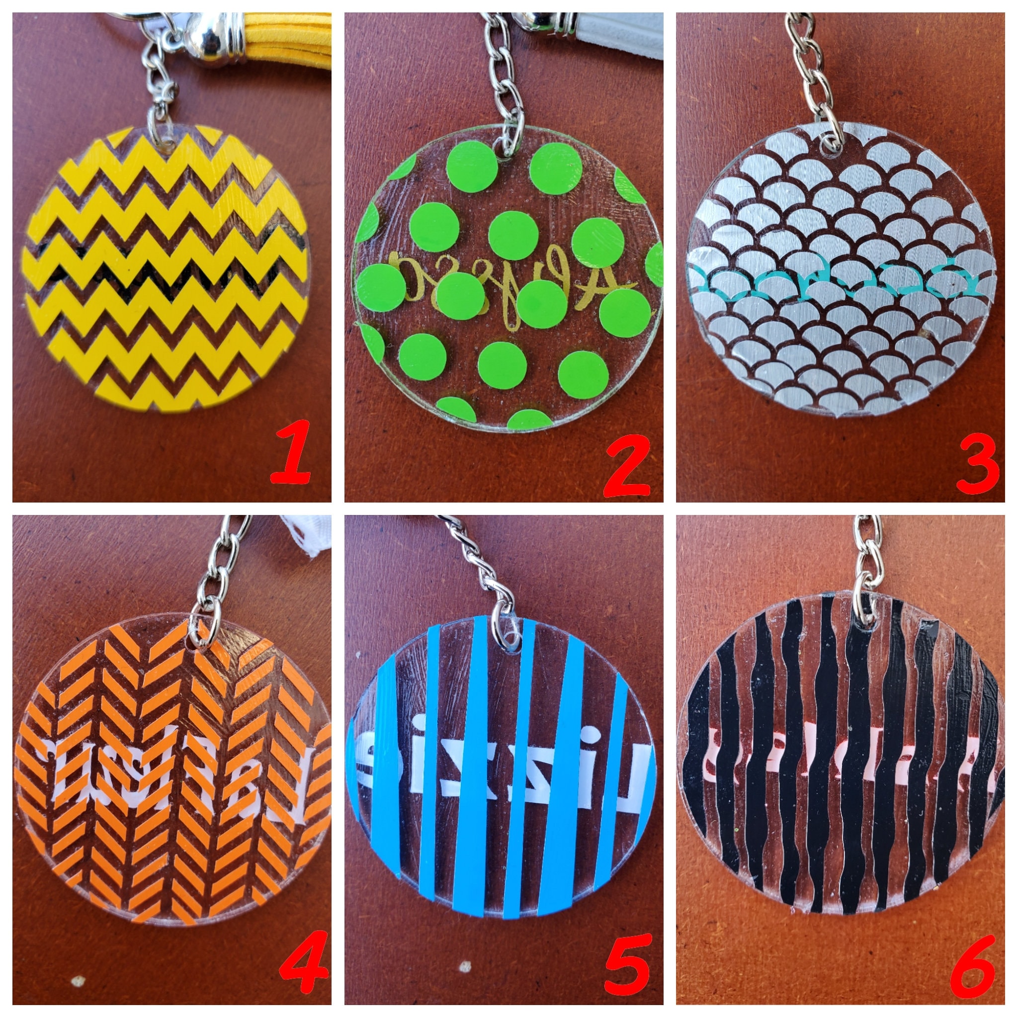 Clear Acrylic Keychain | Personalized Keychain | Customized Keychain ...