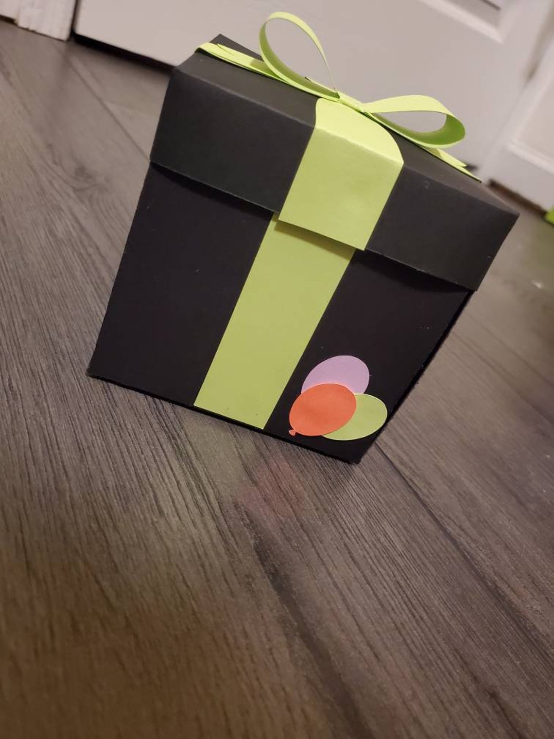 Surprise Birthday Box With Cascading Paper Balloons - Etsy