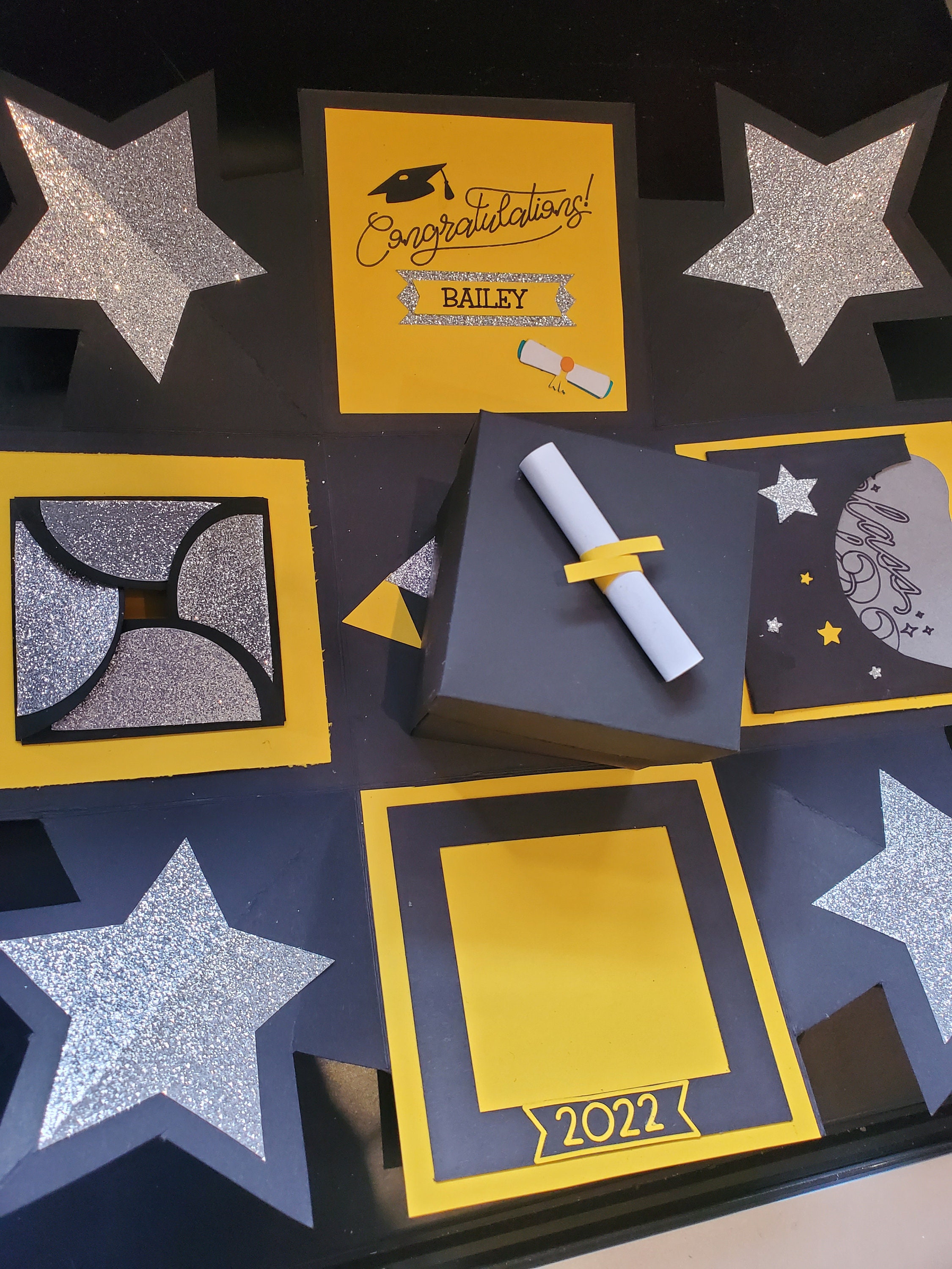 Graduation Explosion Gift Box | Graduation Gift | Graduation Keepsake ...