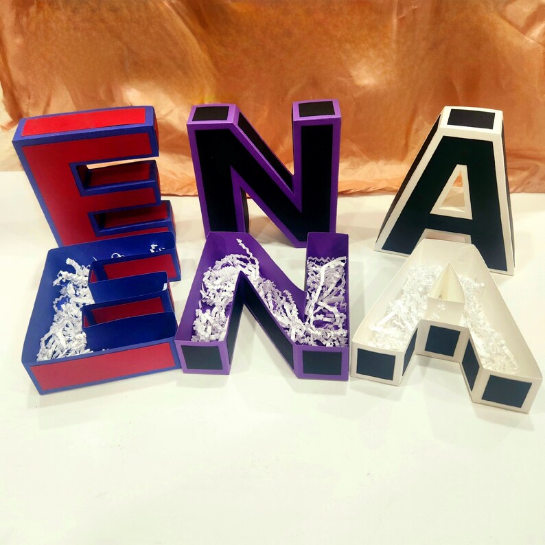 Themed 3D Letter Gift Box | Personalized Superhero Letters | Treat Box ...