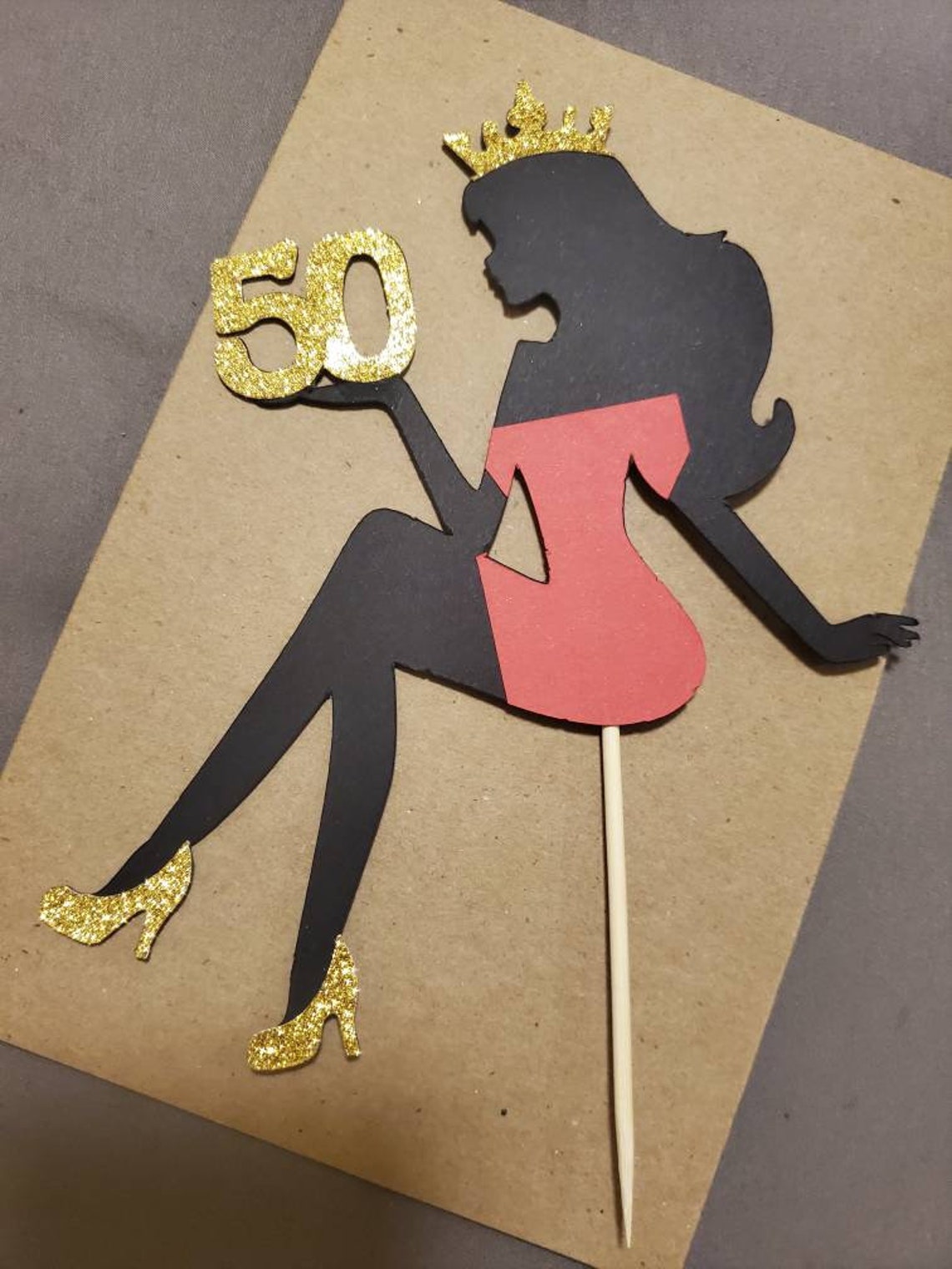 Silhouette Girl Cake Topper | Sitting Lady Cake Topper | GLAM Cake ...
