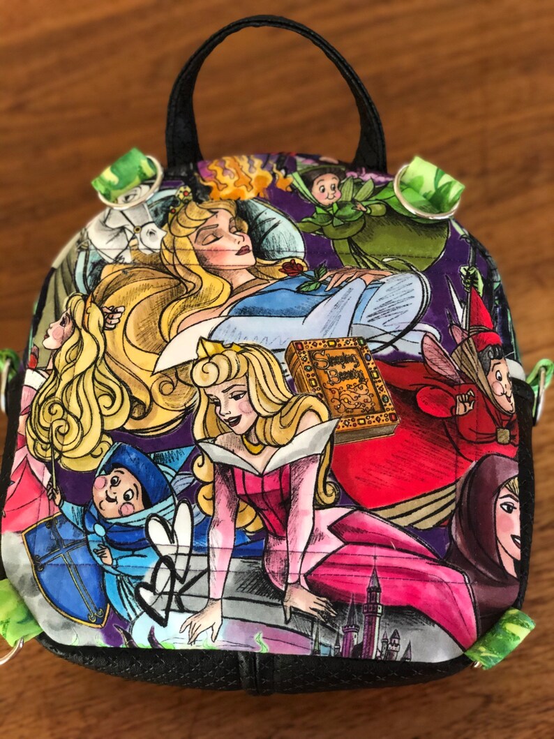 Maleficent/sleeping Beauty Mini Backpack/crossbody Purse - Etsy