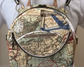 Map Backpack | Etsy
