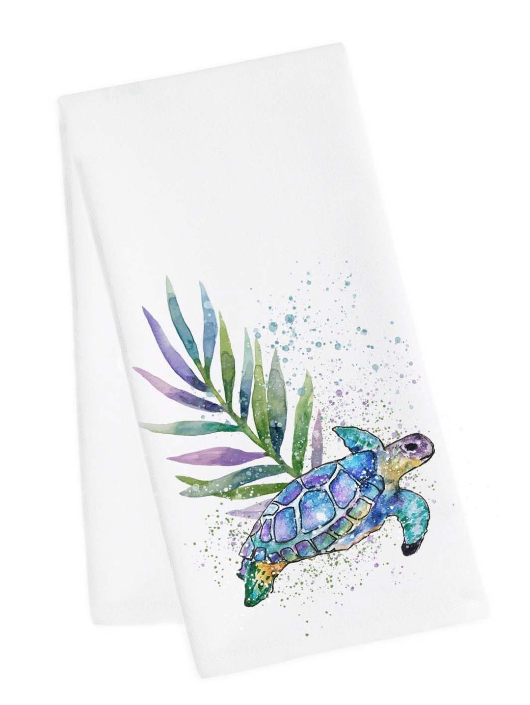 Sea Turtle Tea Towel, Turtle Hand Towel, Sea Turtle Kitchen Towel ...