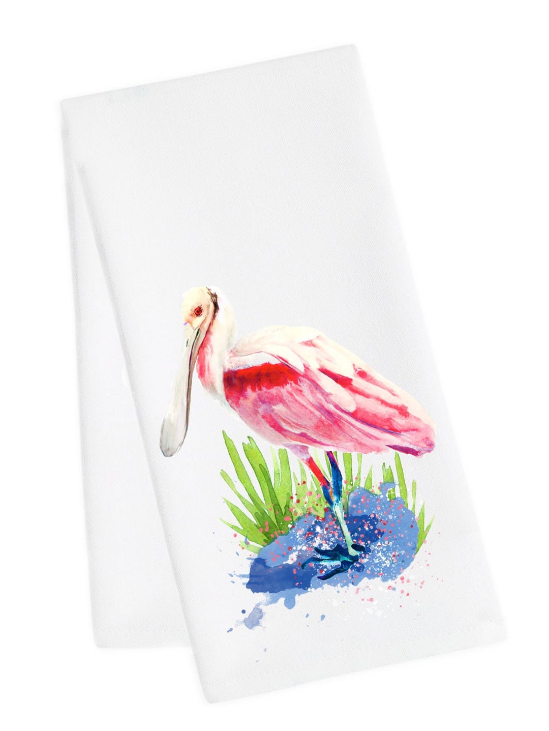 Roseate Spoonbill Tea Towel, Spoonbill Hand Towel, Spoonbill Kitchen ...