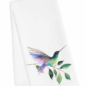 Hummingbird Tea Towel, Hummingbird Hand Towel, Bird Dish Towel ...