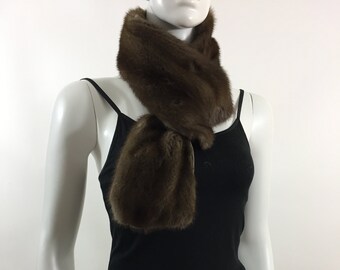 Mink fur scarf | Etsy
