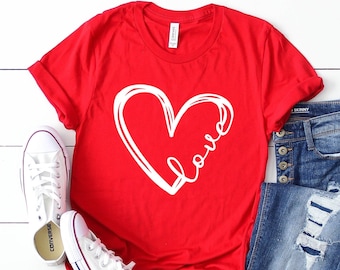 Screen Print Heart | Etsy