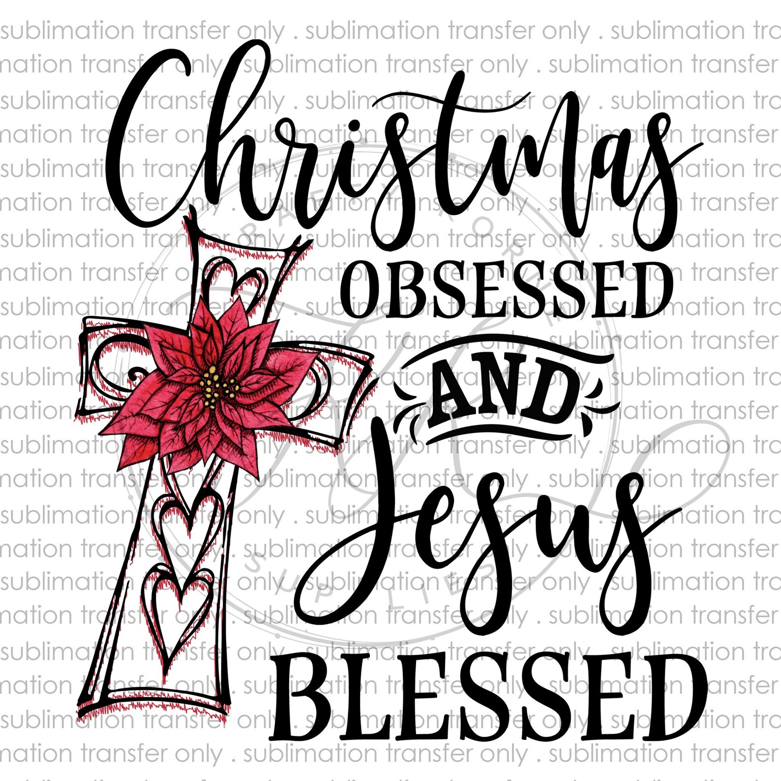 Christmas Obsessed and Jesus Blessed Ready to Press Shirt - Etsy