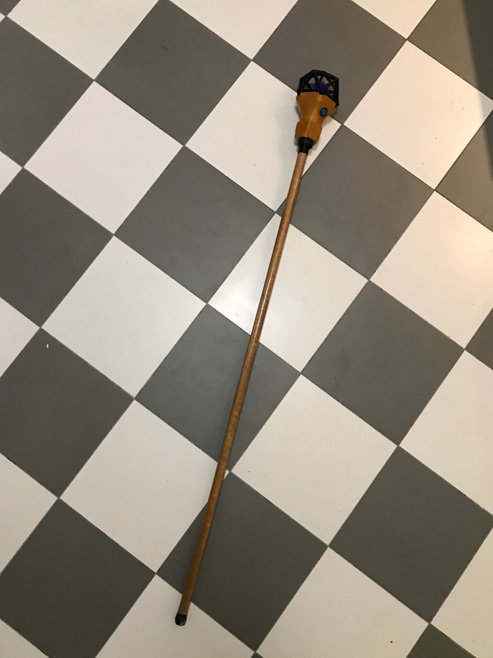 Magical Mage Staff / Scepter End With Bright Illuminated - Etsy