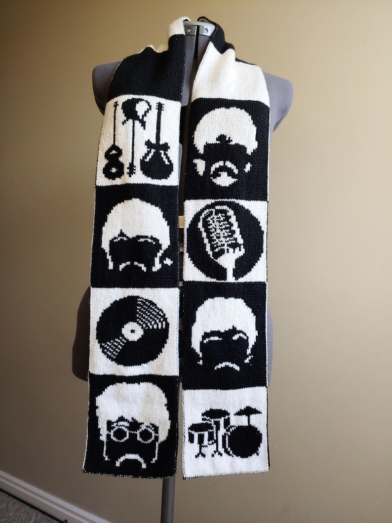 Beatles Double Knit Scarf Pattern - Etsy Canada