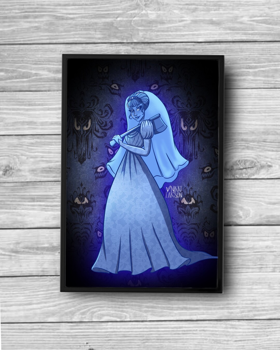Black Widow Bride | Haunted Mansion Inspired 8x10 Archival Matte Print ...