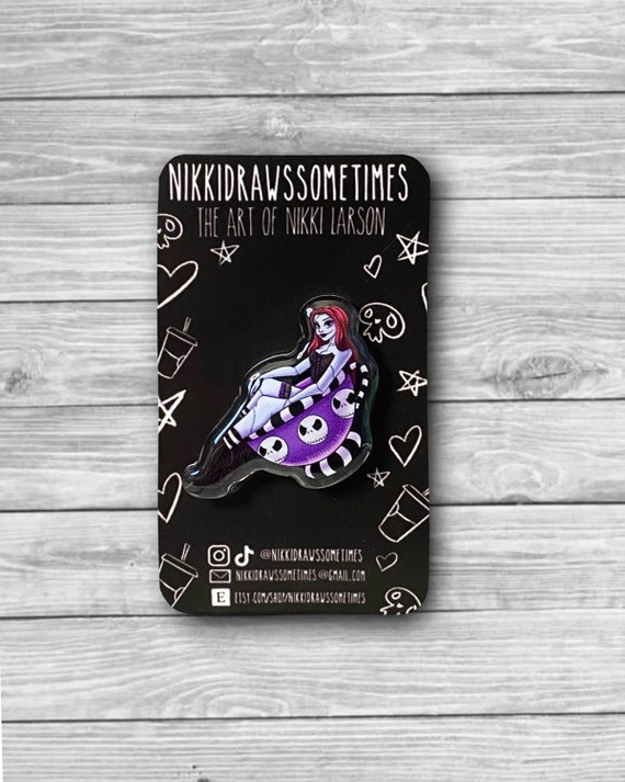 Teacup Sally Nightmare Before Christmas Inspired Acrylic Pin | Etsy