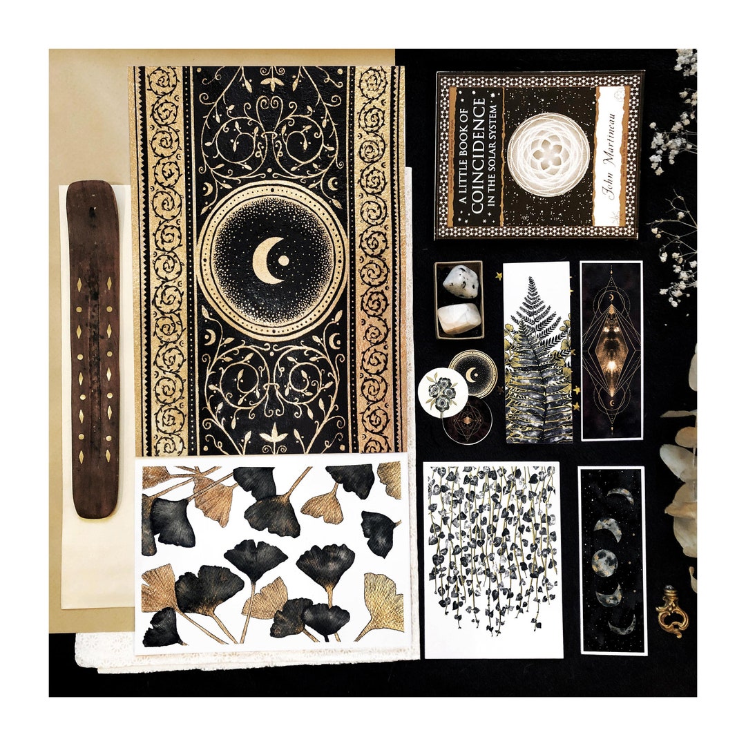 Art Mystery Box, Mystery Pack Black and Gold Theme With Prints ...
