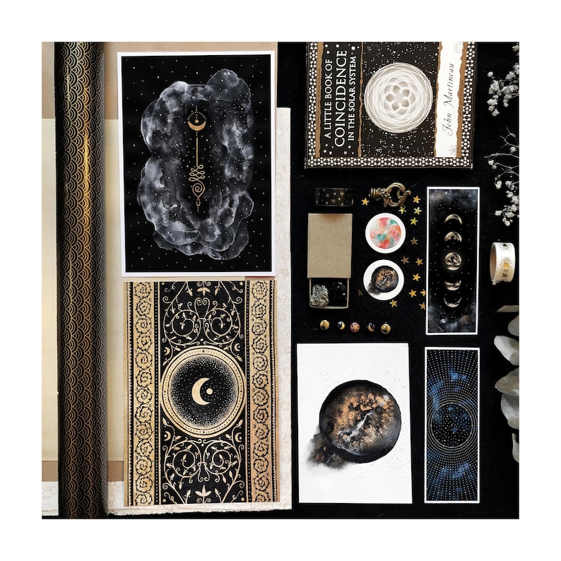 Celestial Art Mystery Box, Prints, Stickers, Bookmarks, Crystals - Etsy ...