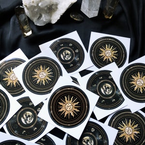 Moon Phases Stickers, Sun Stickers, Witchy Stickers, Celestial Stickers ...
