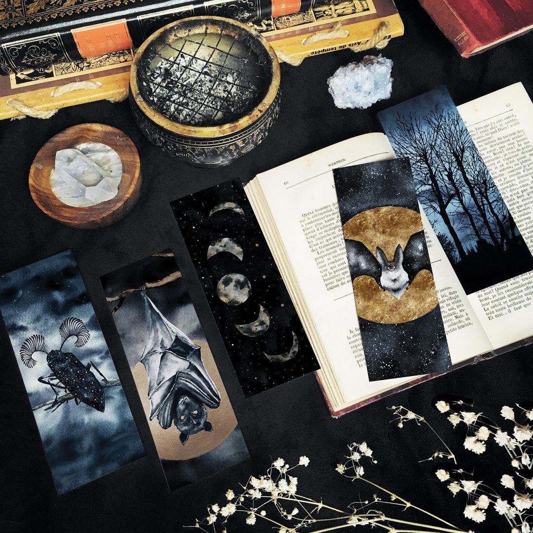 Witchy Bookmarks, Halloween Bookmarks, Nature Animals Bookmarks, Moons ...