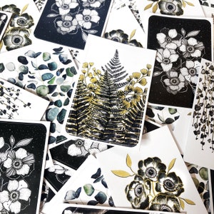 Plant Stickers, Flower Stickers, Large Stickers Set, Botanical ...
