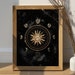 Sun and Moon Phases Print, Moon Wall Art, Sun Print, Celestial ...