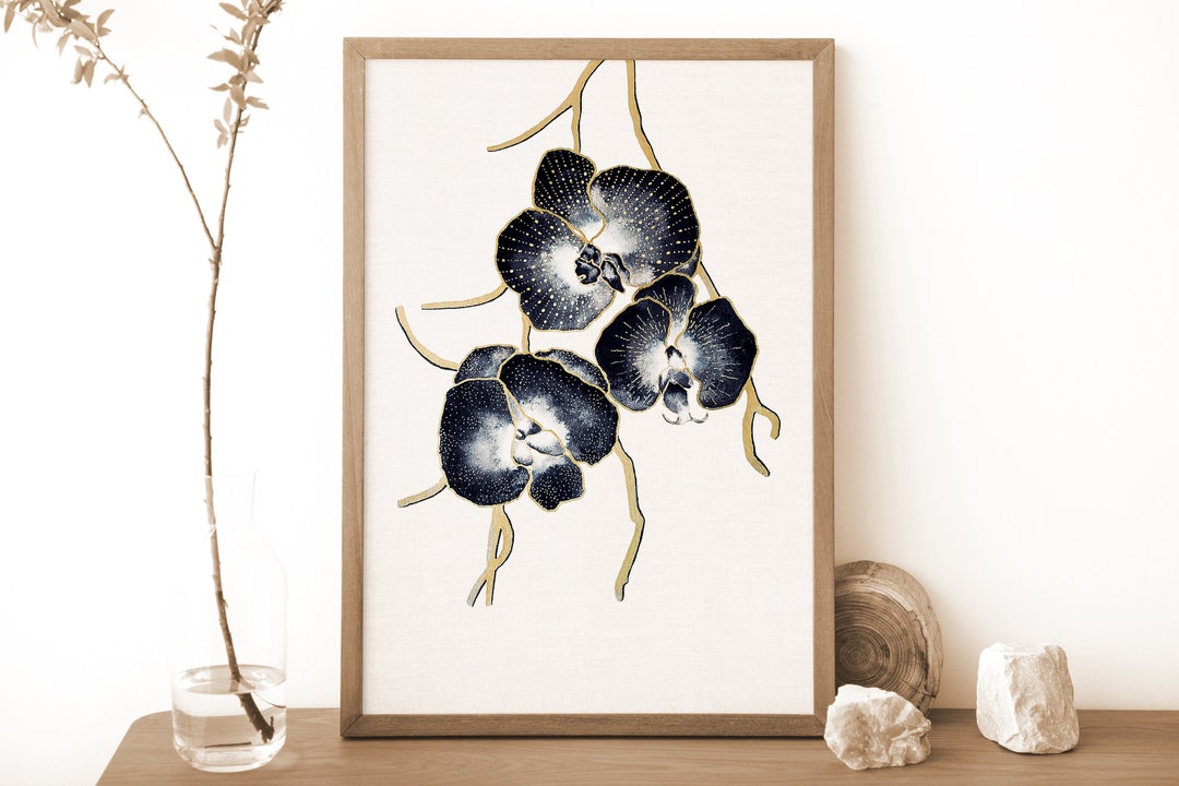 Orchid Art Print, Watercolor Flowers Illustration, Botanical Wall Decor ...