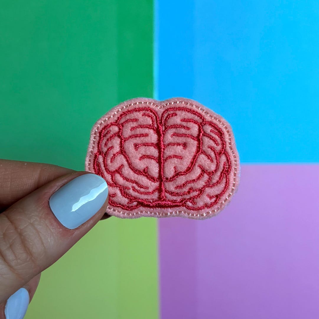 Brain Felt Badge Reel, Nurse ID Holder - Etsy