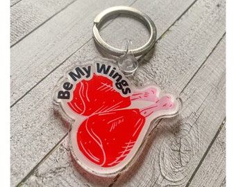 Chicken Wings Keychain | Etsy