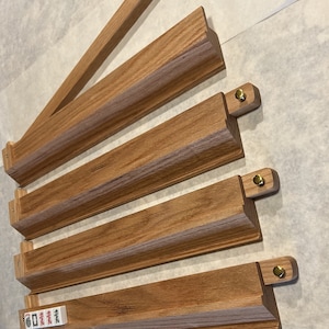 OVERSIZED 20 Oak Mahjong Rack With Pivoting Pusher - Etsy