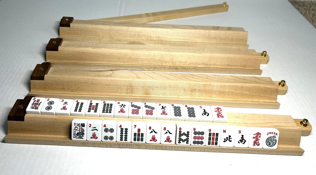 Mahjong Racks/pushers Maple and Walnut - Etsy