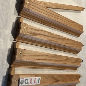 OVERSIZED 20 Oak Mahjong Rack With Pivoting Pusher - Etsy