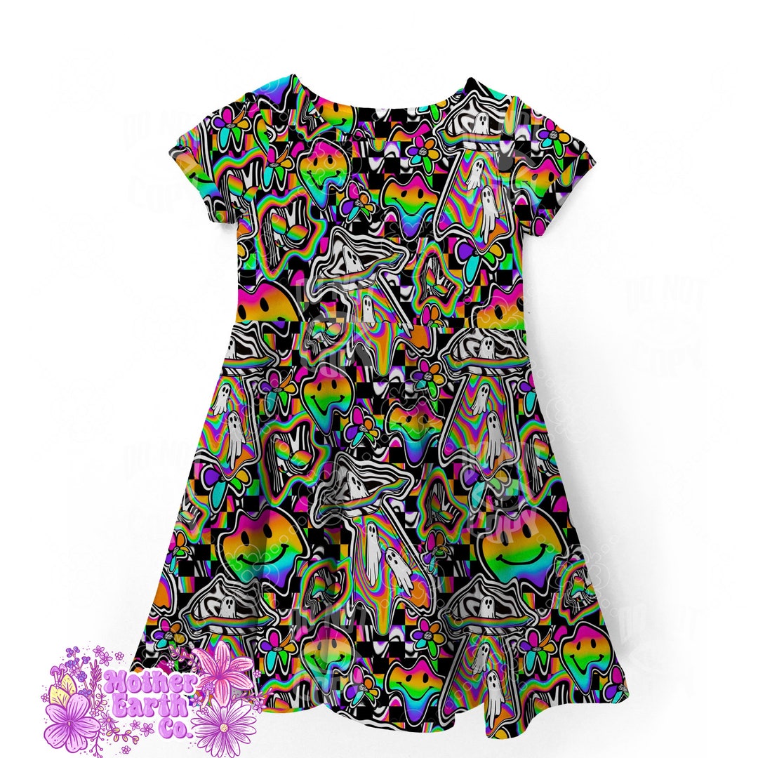 Trippy Hippie Dress || Baby || Toddler || Kid || Child || Rainbow ...