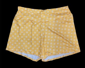 Yellow Yoga Shorts - Etsy
