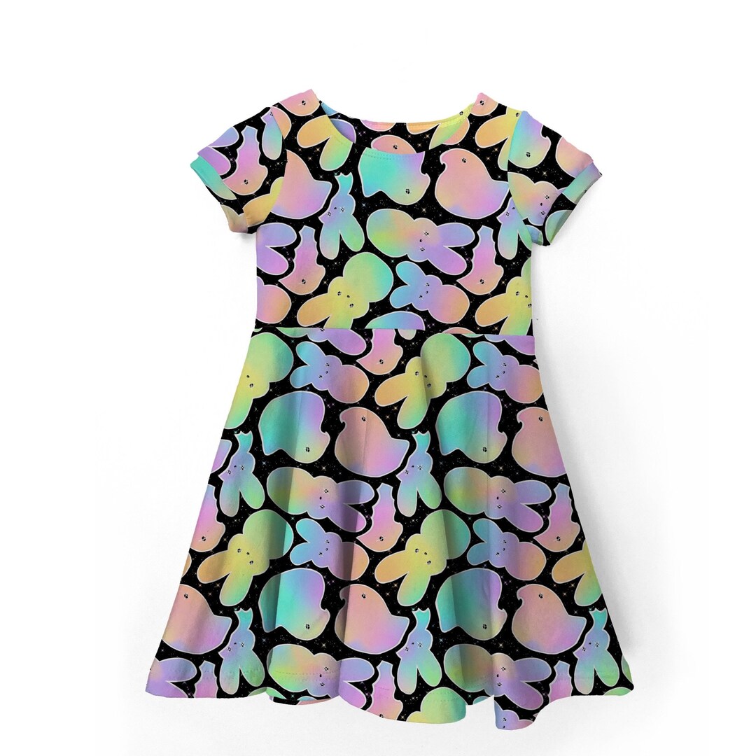 Peeps Dress Baby Toddler Kid Child Rainbow - Etsy