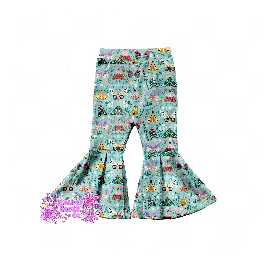 Moth Bellbottom Pants Child Toddler Baby Bell Bottoms Flared Spring ...