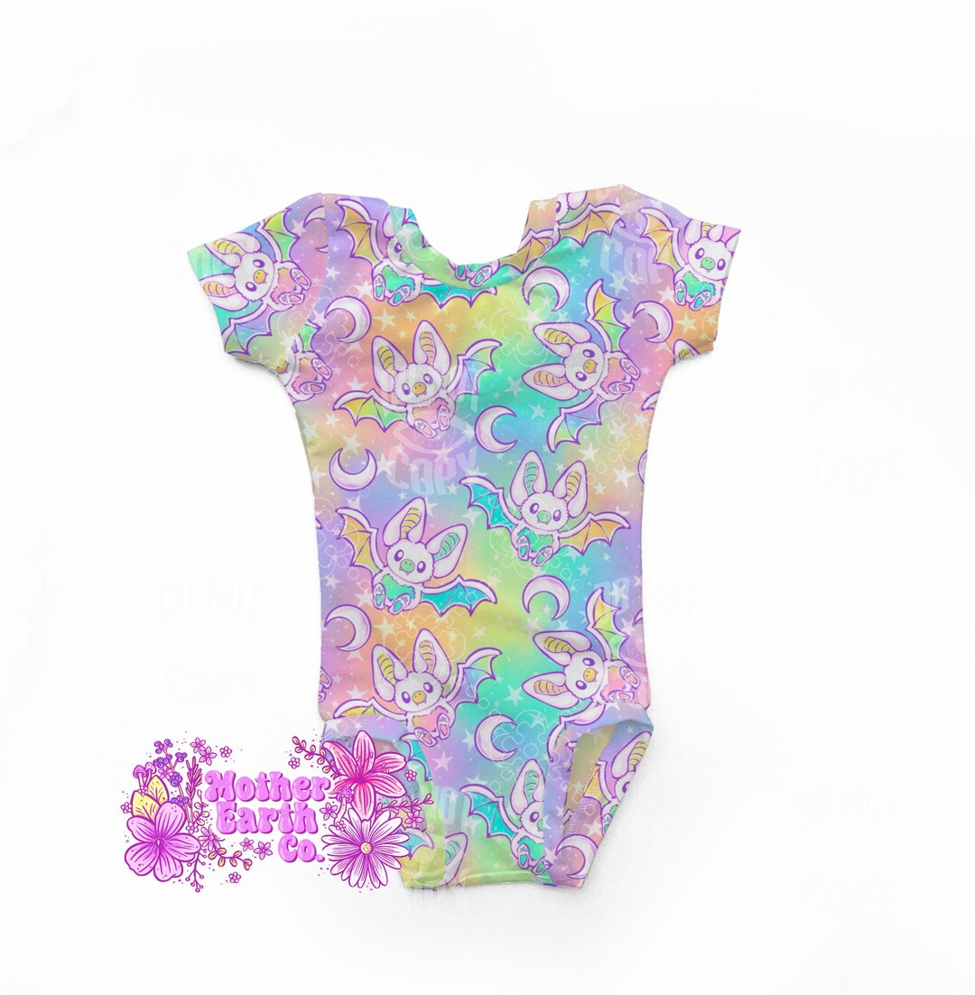 Pastel Bats Leotard || Gymnastics || Leo || Girls || Sports || Bodysuit ...