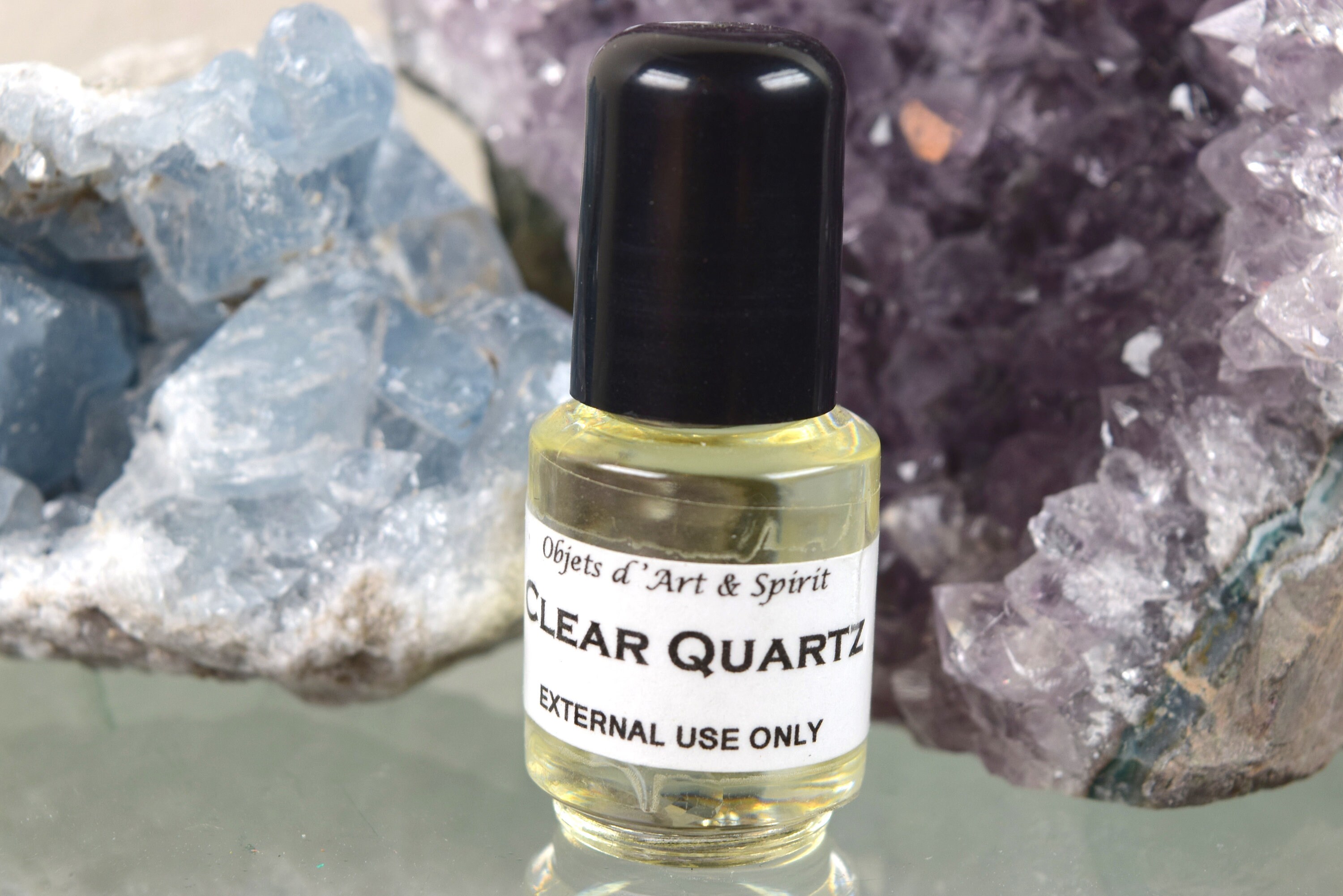 CLEAR QUARTZ OIL Full/new Moon-handblended-herbal Oil-all Natural-spell ...