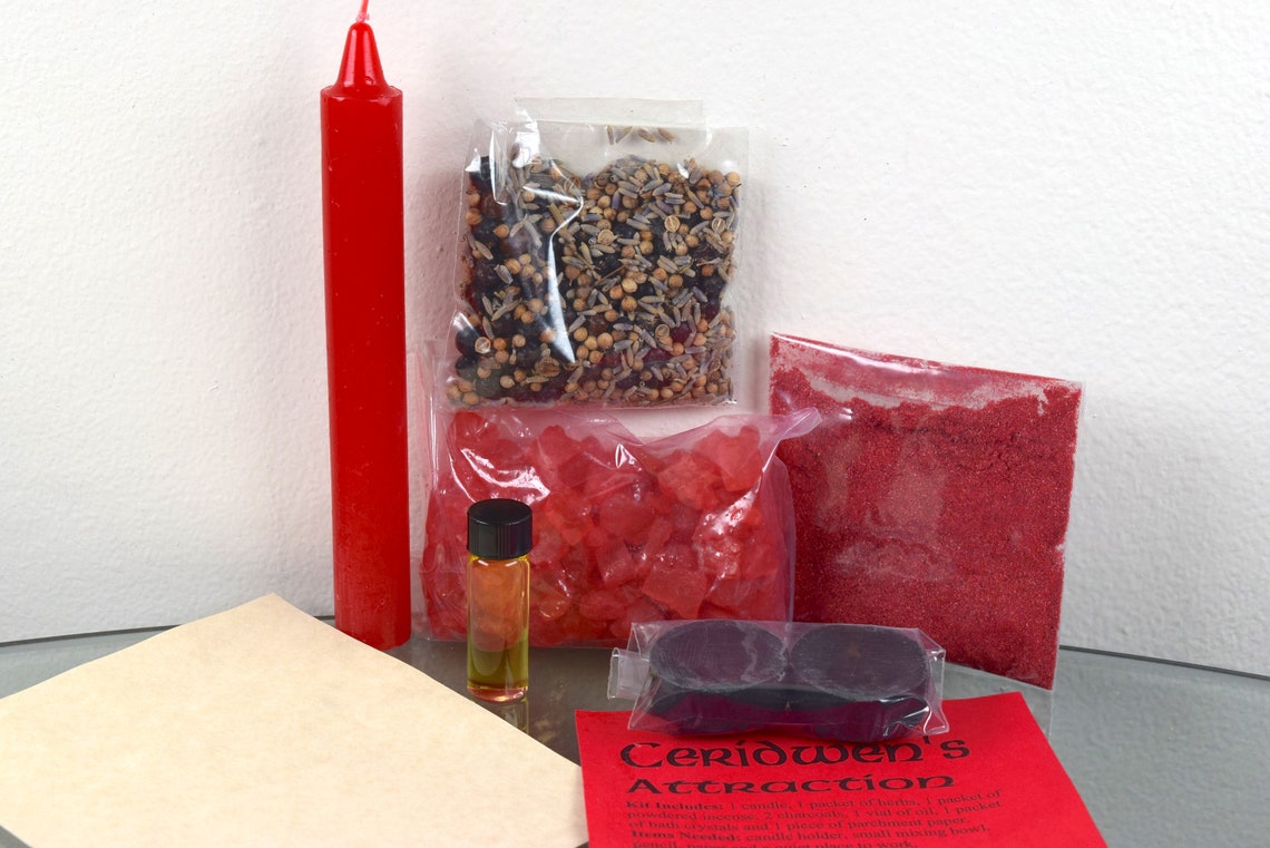 ATTRACTION Spell Kit Full/new Moon Handmade Magick - Etsy