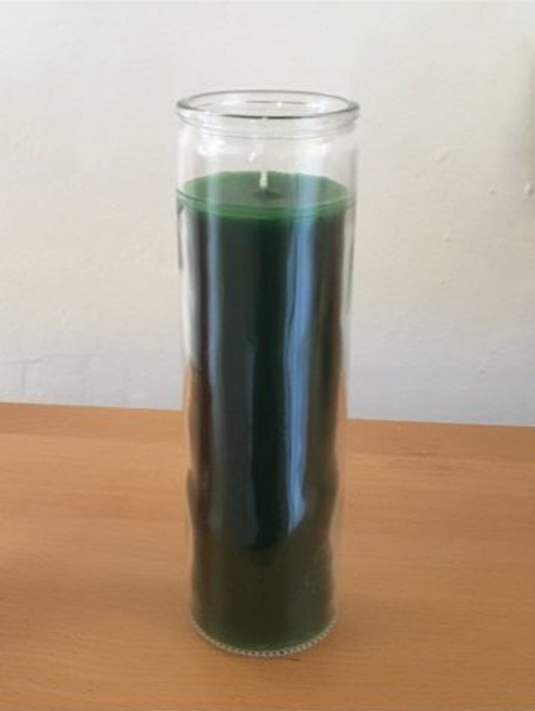 GREEN CANDLE 7 Day Ritual Burn Hand-poured Pagan Ceremony Wicca Sacred ...