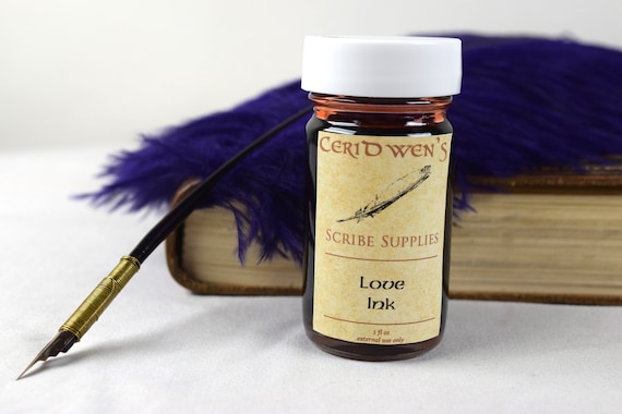 LOVE Magical Ink Herbal Handmade Ink Pink Ink | Etsy